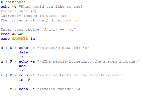 Shell Scripting Case Statements Pixelated Dwarf